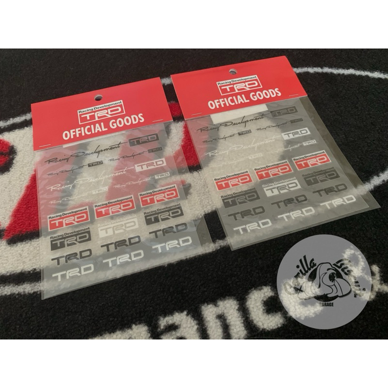 💯% Original TRD Racing Development / TRD Sportivo Mini Sticker | Shopee ...