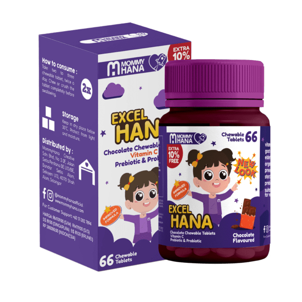 EXCEL HANA CHOCOLATE CHEWABLE TABLET | Shopee Malaysia
