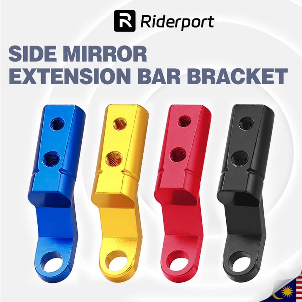 Y15 LC135 CNC Alloy Motorcycle Side Mirror Extension Bar Bracket M6 M8 ...