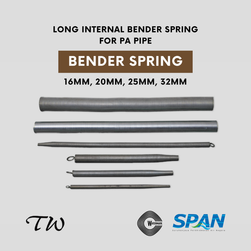 Long Internal Bender Spring For PA Pipe - 16mm, 20mm, 25mm, 32mm ...