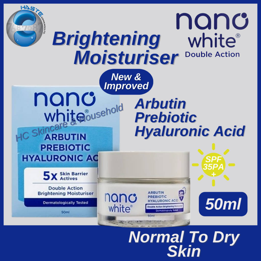 Nanowhite Double Action Brightening Moisturiser - Normal To Dry Skin ...