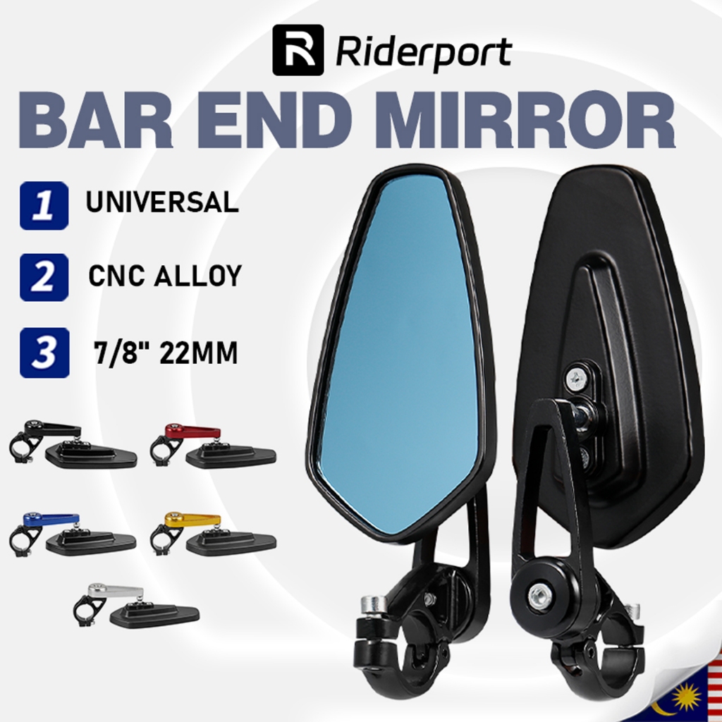 UNIVERSAL SIDE MIRROR BALANCER HANDLEBAR END MIRROR CERMIN SISI REAR ...