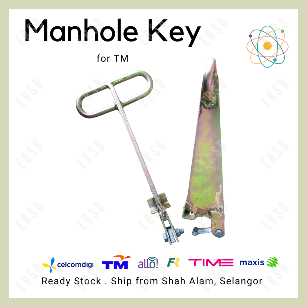 Manhole Key TM ,MAXIS ,DIGI ,FIBERCOM , (Foot Type)(Concrete) | Shopee ...