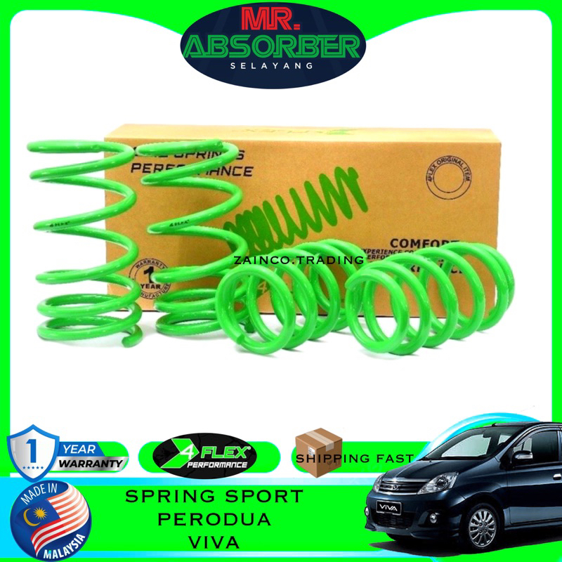 4FLEX SPRING SPORT PERODUA VIVA FAST SHIPPING ORIGINAL | Shopee Malaysia