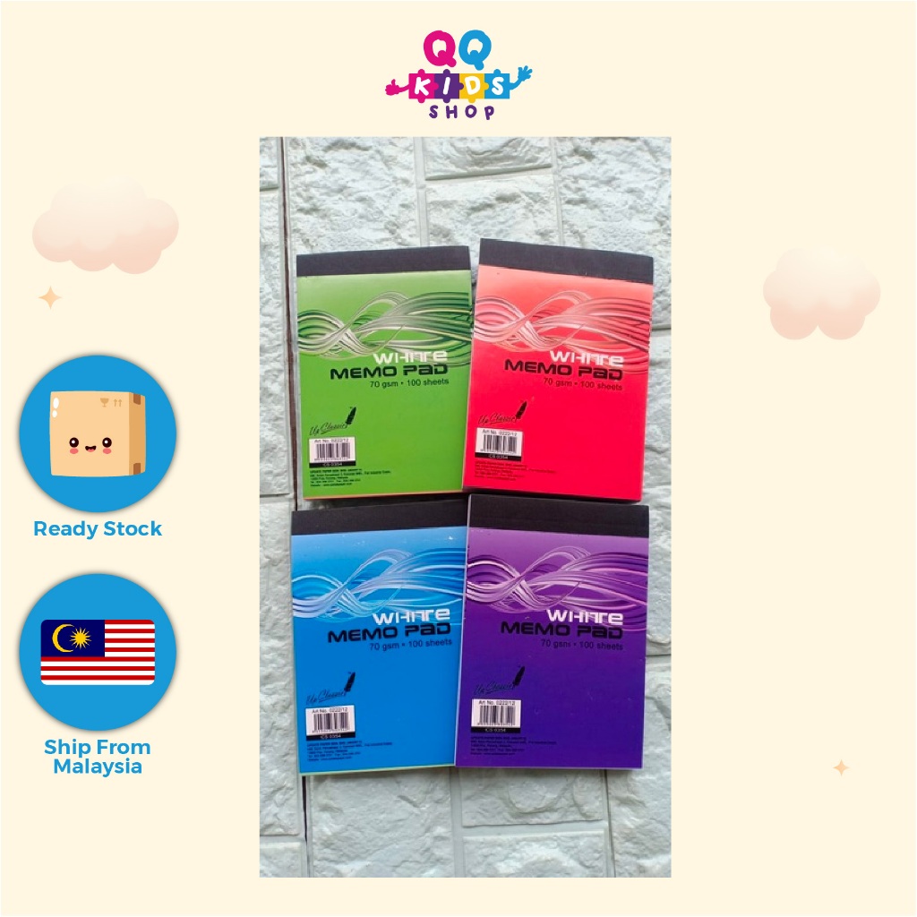 UpClassic White Memo Pad / Order Book 70gsm 100 Sheets Up Classic 记事本 ...
