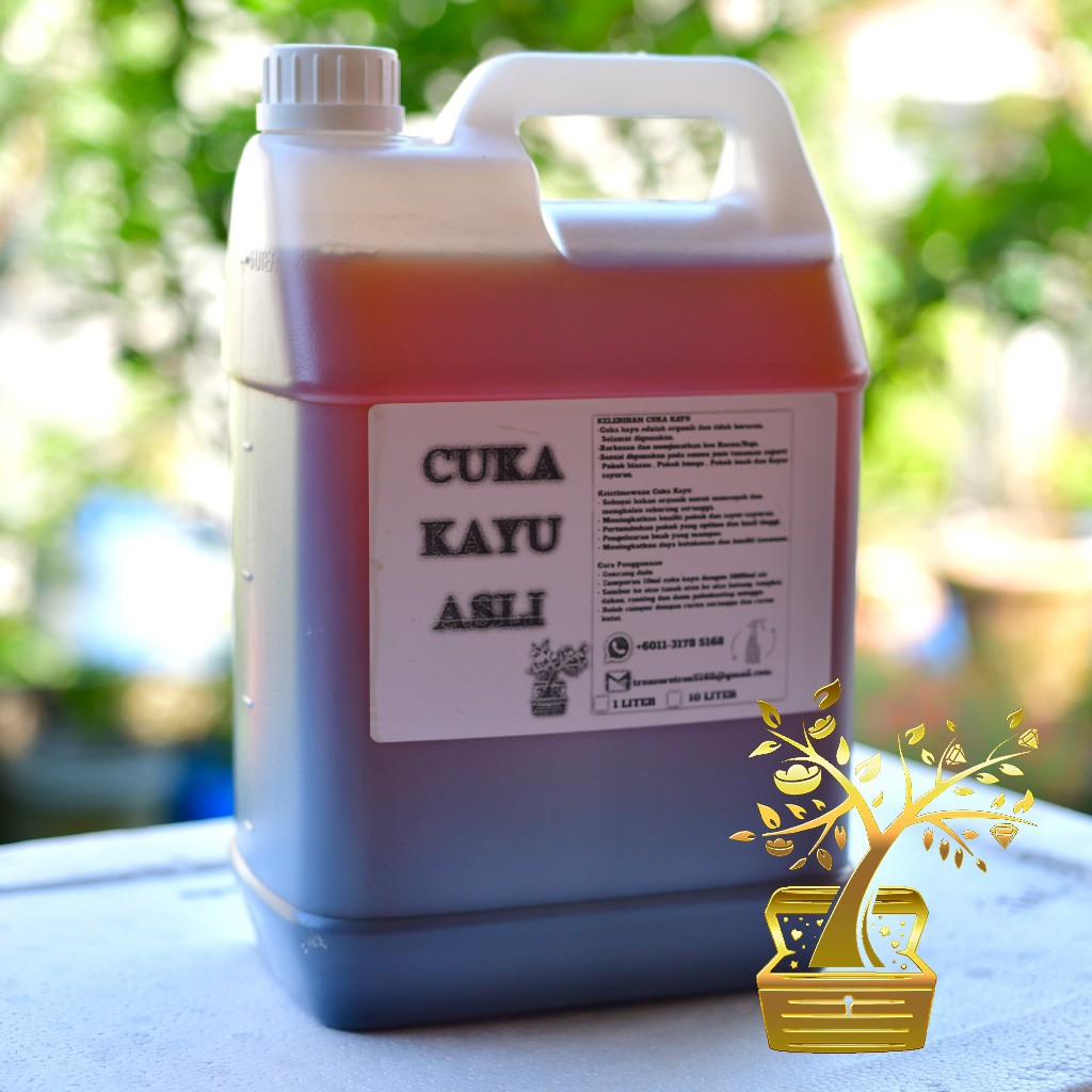 CUKA KAYU ASLI 5 LITER UNTUK PERTANIAN/ WOOD VINEGAR 100% ASLI TANPA ...