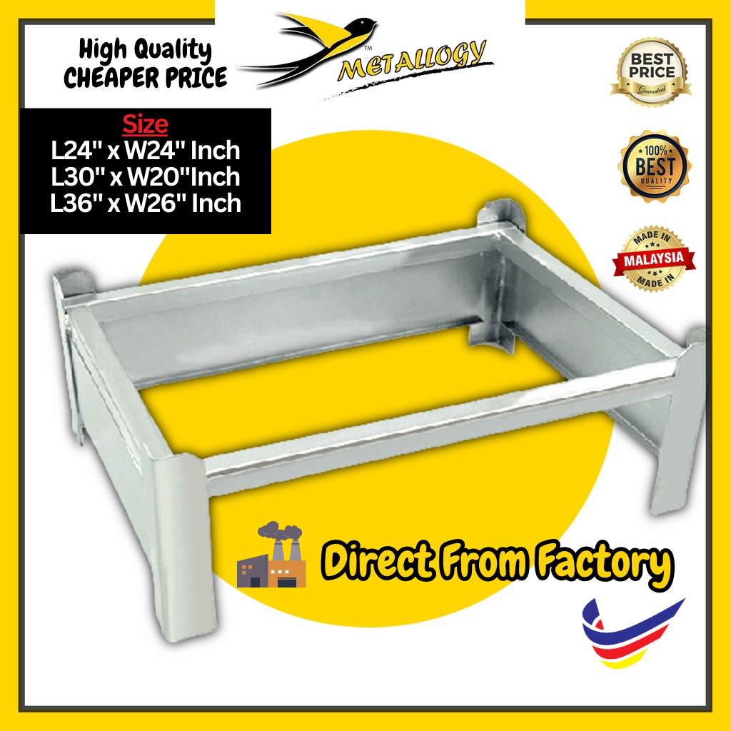 [Extra Big Size] Metallogy Burger Plate Stand/ Kuali Roti Canai Stand ...