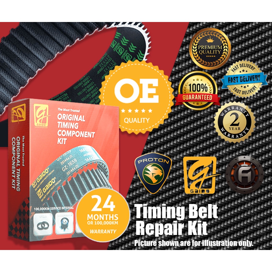 PROTON | GAIDO TIMING BELT REPAIR KIT | GENUINE | 2 YEARS WARRANTY OR ...