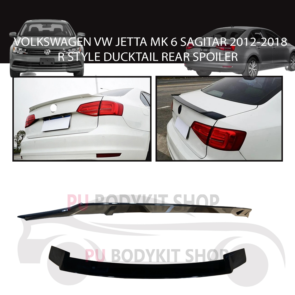 VOLKSWAGEN VW JETTA MK 6 SAGITAR 2012-2018 RS STYLE DUCKTAIL REAR ...