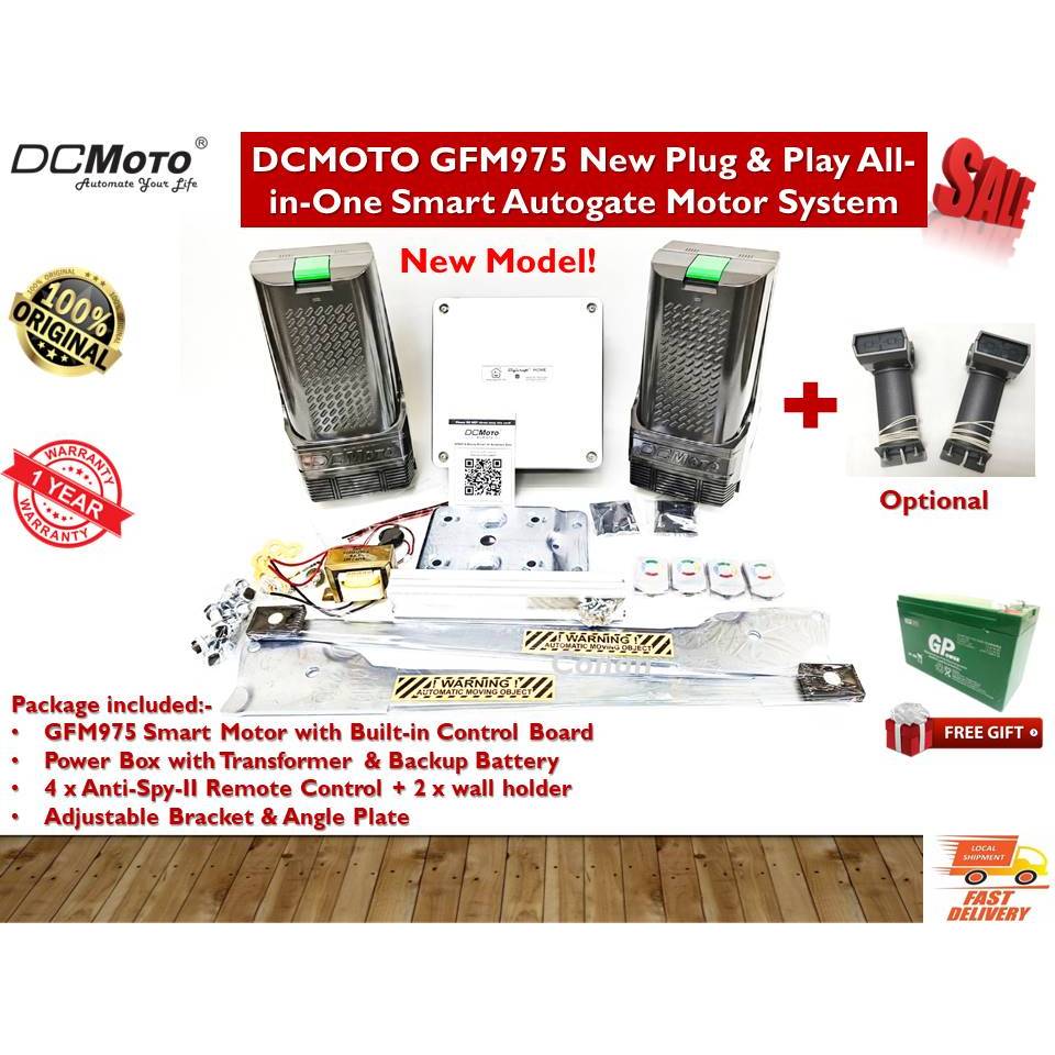 Auto Gate DCMOTO GFM975 New Plug & Play All-in-One Smart Autogate Motor System | Shopee Malaysia