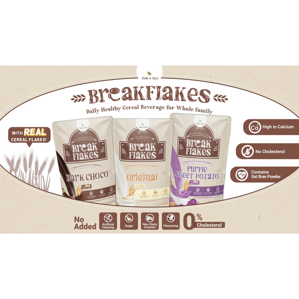 BreakFlakes Break Flakes Purple Sweet Potato/Original/Choco Healthy ...