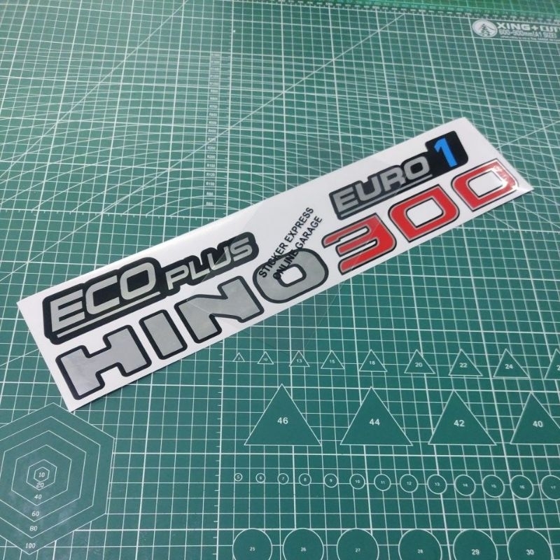 sticker hino 300 eco plus euro1 replacement sticker | Shopee Malaysia
