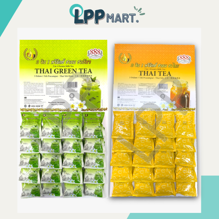 888 THAI GREEN TEA / THAI TEA INSTANT (3 in 1) 35g x 20's | Shopee Malaysia