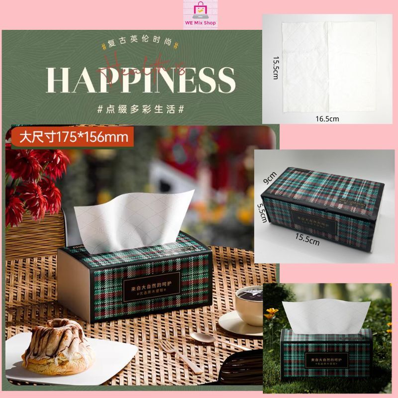 (175mm x 156mm /260 sheets )Bamboo Tissue Soft Facial Tissue 4ply Tisu ...