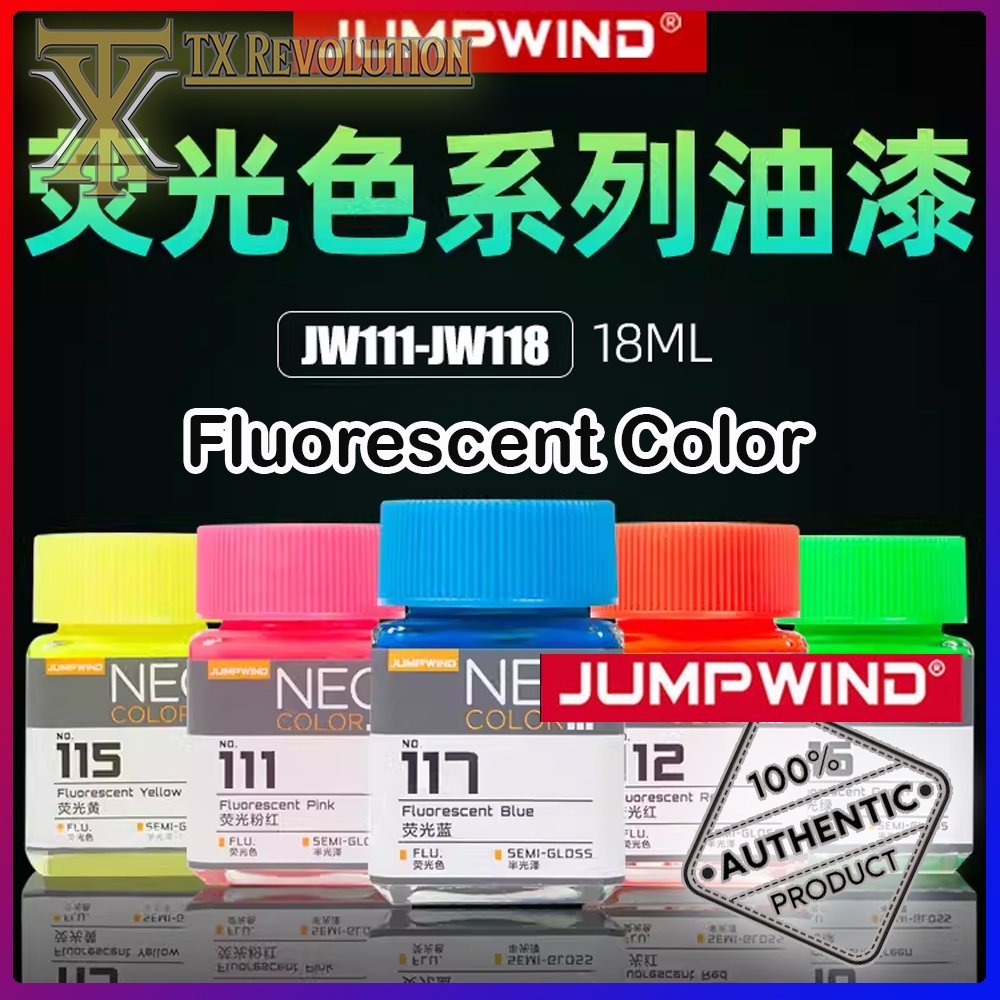 JUMPWIND FLUORESCENT ACRYLIC LACQUER COLOR PAINT FOR GUNDAM PLA 匠域 油漆 ...