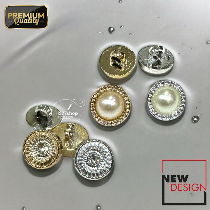 [ 6pcs/ oder ] Butang fashion | Premium Quality | Gold Button | Butang ...