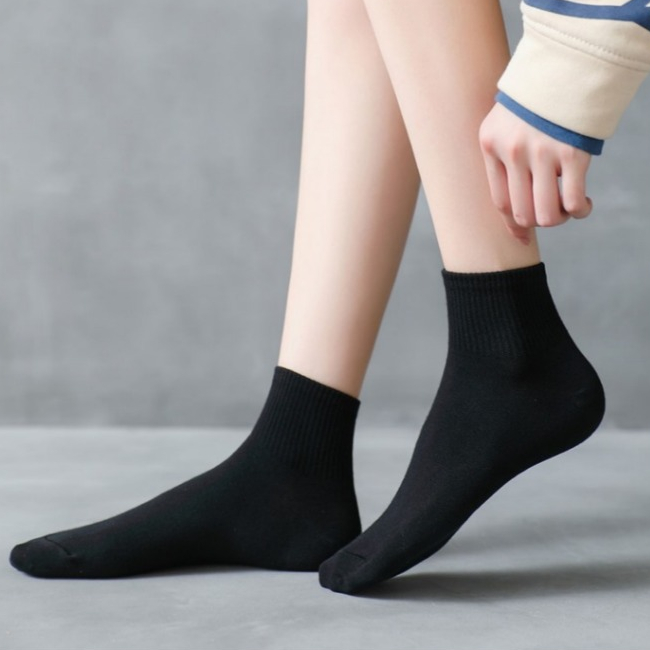 stoking budak sekolah stoking hitam socks black long socks ankle socks ...