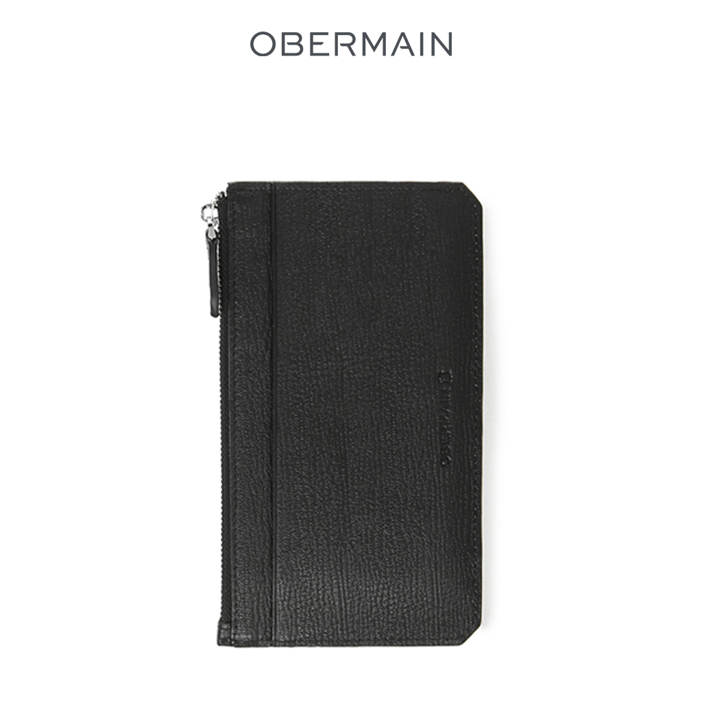 OBERMAIN Genuine Leather Card Holder OBW234G3 Black | Shopee Malaysia