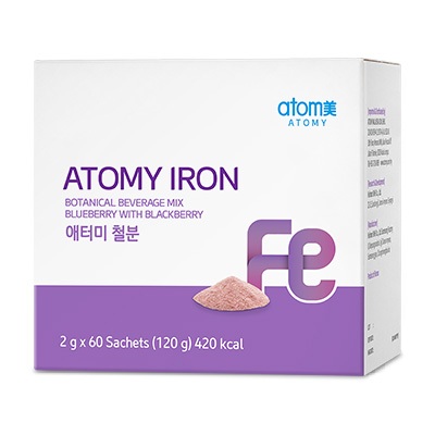 [READY STOCK MALAYSIA] Atomy Iron Fe Supplement 艾多美铁粉 (2g x 60 packets ...