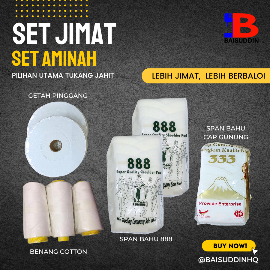 Set Jimat Alatan Jahitan untuk Tailor Tukang Jahit Profesional / Set ...