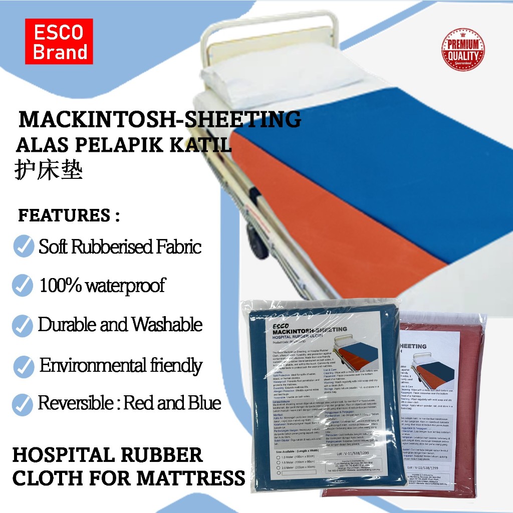 Mackintosh Sheeting 1M1.5M 2M Hospital Rubber Sheeting Mattress ...