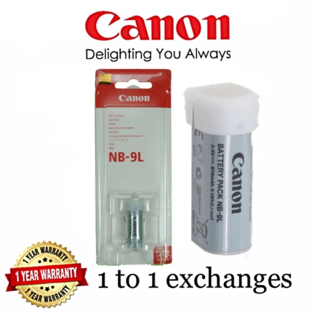 Canon NB-9L battery for canon powershot digital semi pro camera ...