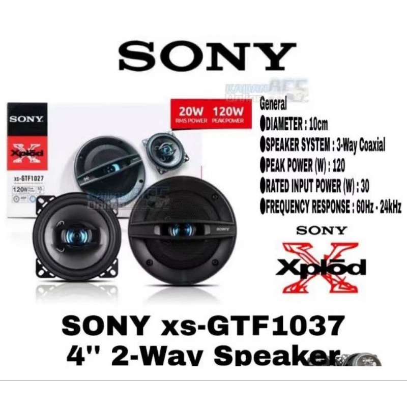 FB-1030 SONY 4 INCH 2WAY SPEAKER 210W | Shopee Malaysia