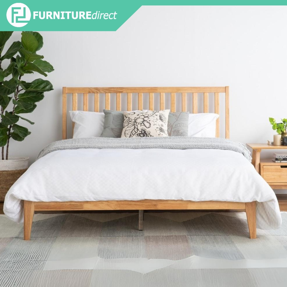 Furniture Direct FUKUOKA Solid Wood Japandi MUJI Style Queen Size Bed ...