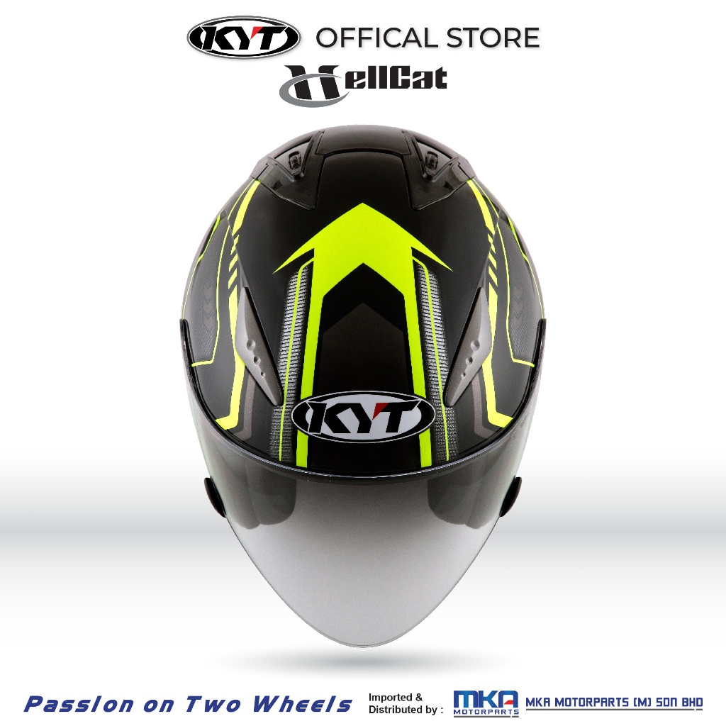 KYT Hellcat Arrow Open Face Helmet | Shopee Malaysia