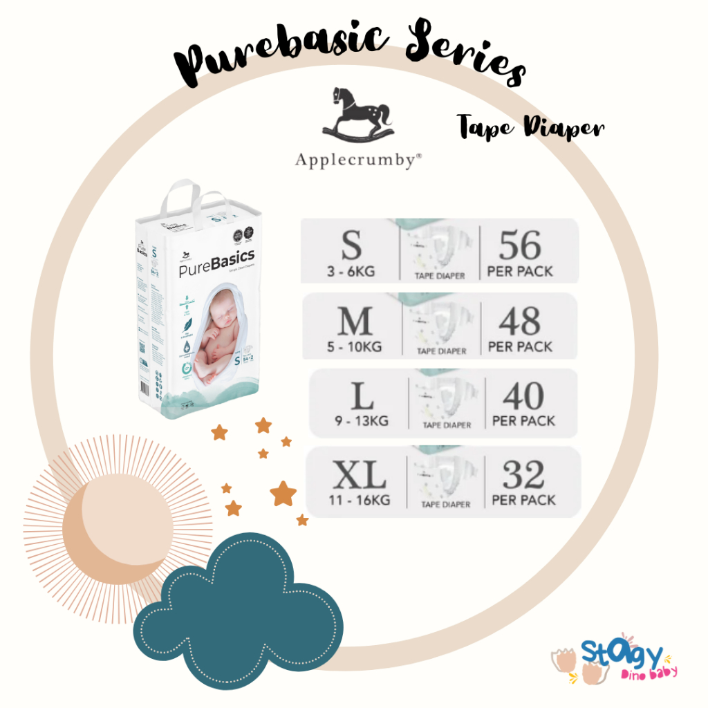 [🇲🇾 READY STOCK] Applecrumby Purebasic Series (Pull up/ Tape) | Shopee Malaysia