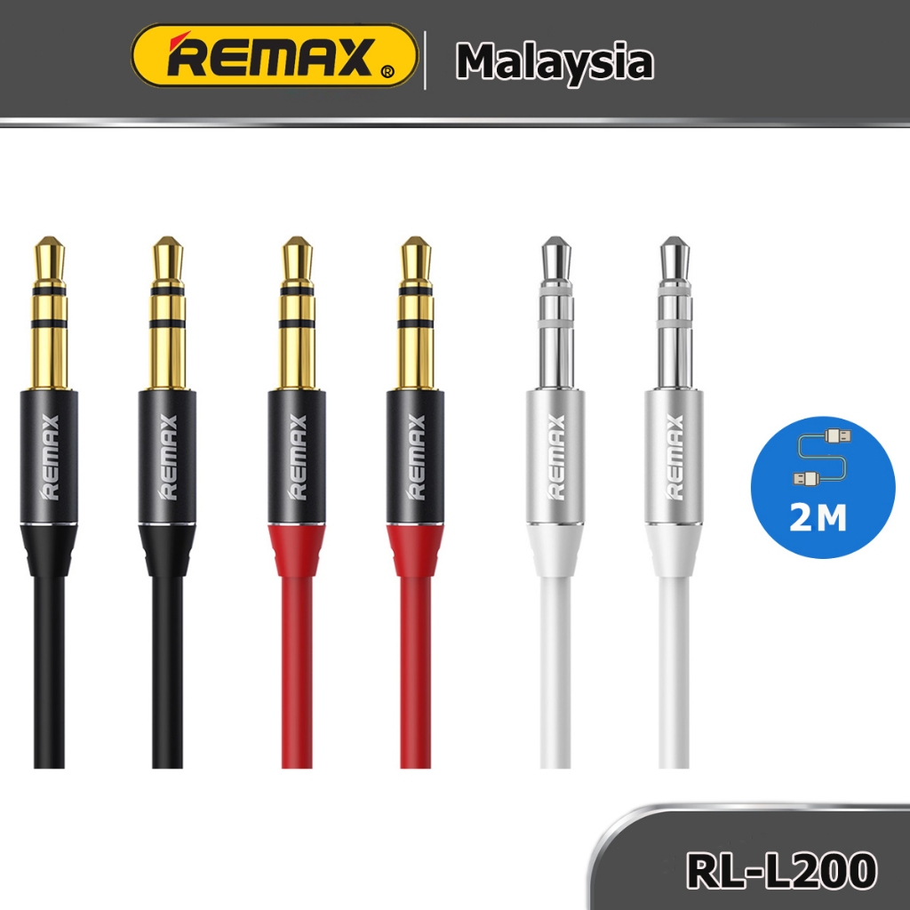 Remax 3.5mm Aux Audio Cable 100/200cm Length RL-L100/L200 | Shopee Malaysia