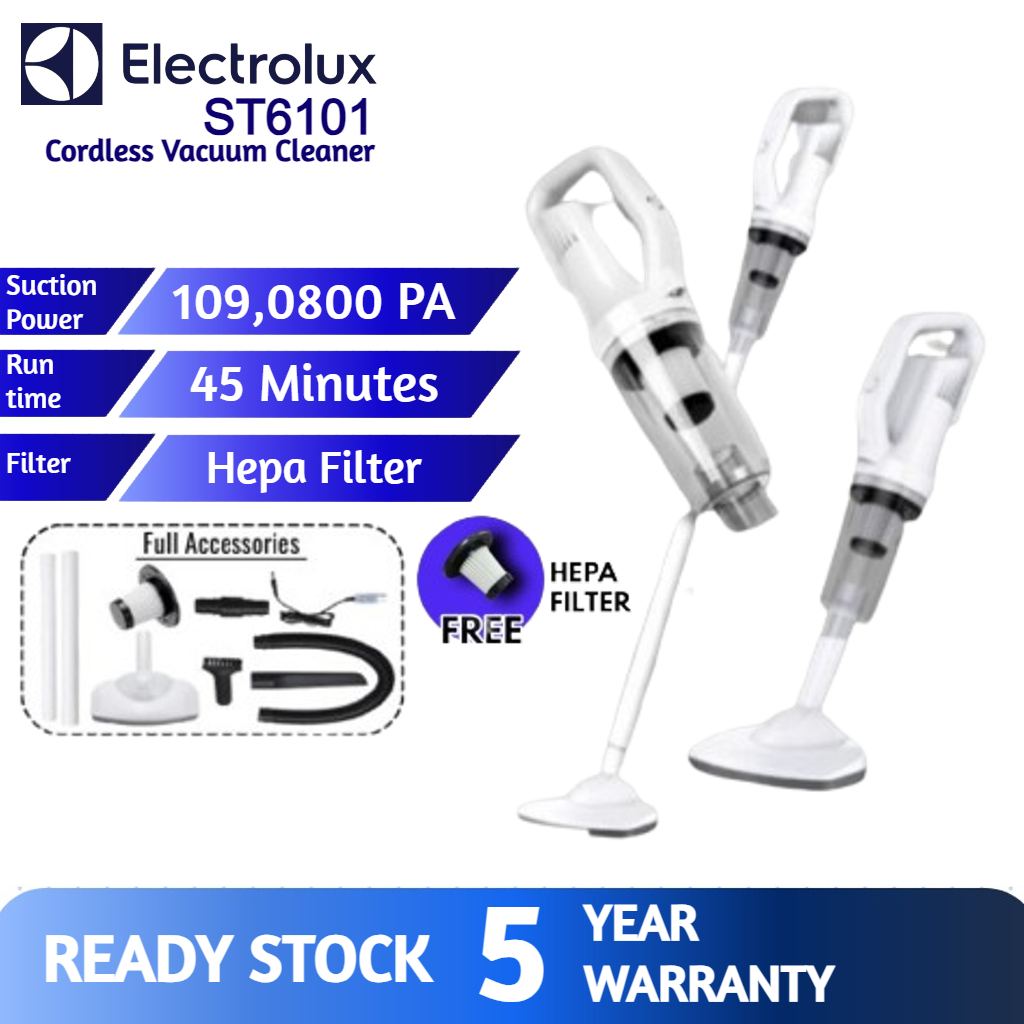 NEW 2024 ST6101 PRO Ver Wireless Car Vacuum Cleaner Rechargeable Cordless Vacuum Kereta Portable ...