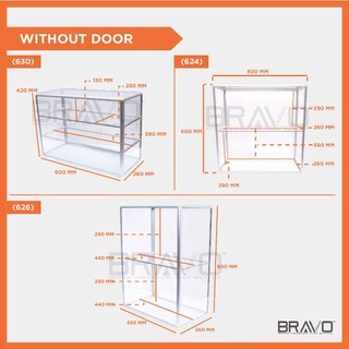 Acrylic Food Display Rack Rak Pamer Makanan Food Display Case Makanan ...