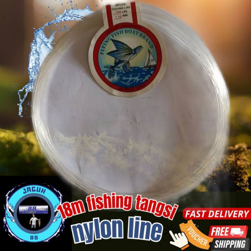 18meter nylon fishing tangsi line / nylon Tali pancing / perambut made in Japan | Shopee Malaysia