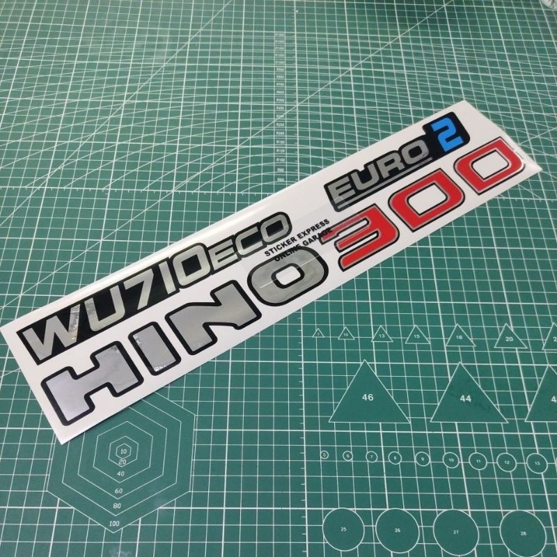 sticker hino 300 wu710ECO euro2 replacement sticker | Shopee Malaysia