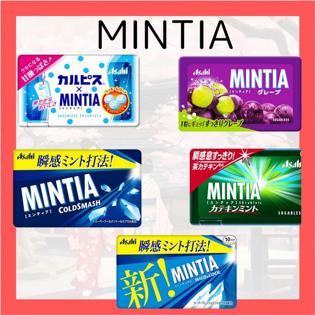 【Direct From Japan】Asahi Group Foods Mintia Cold Smash ,Calpis x Mintia,WILD&COOL,catechin mint ...
