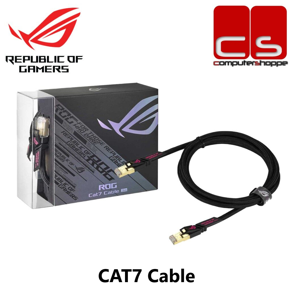 ASUS ROG Cat7 Ethernet Cable - 3M | Shopee Malaysia