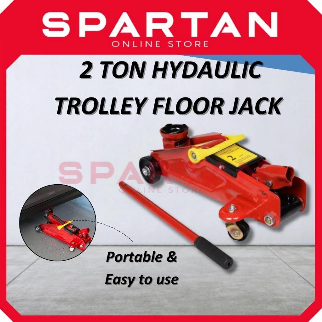 2 Ton Hydraulic Trolley Floor Jack – Car Repair & Tyre Change Auto Lift ...