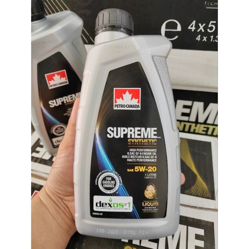 PETRO CANADA SUPREME 5W-20 FULLY 1L 9+1 FREEGIFT | Shopee Malaysia