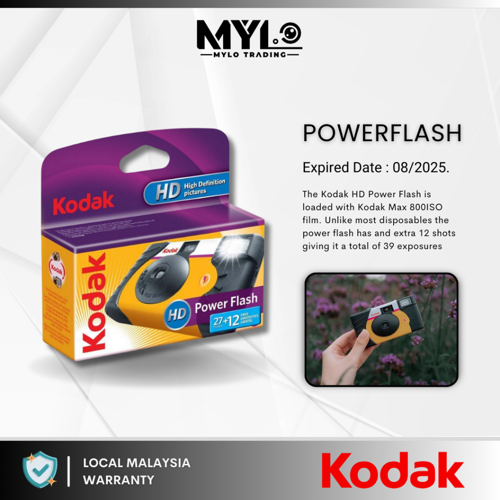 Kodak Power Flash | PowerFlash 39 Exposures - One Time Disposable ...
