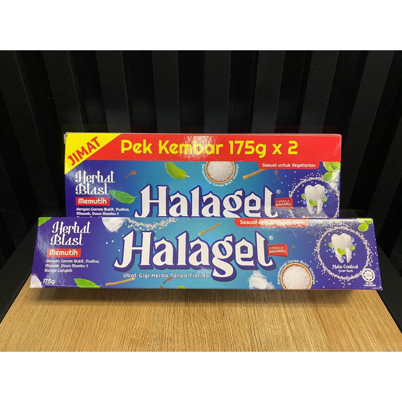 HALAGEL WHITENING WITH ROCK SALT,PEPPERMINT,MISWAK,NEEM&CLOVE OIL ...