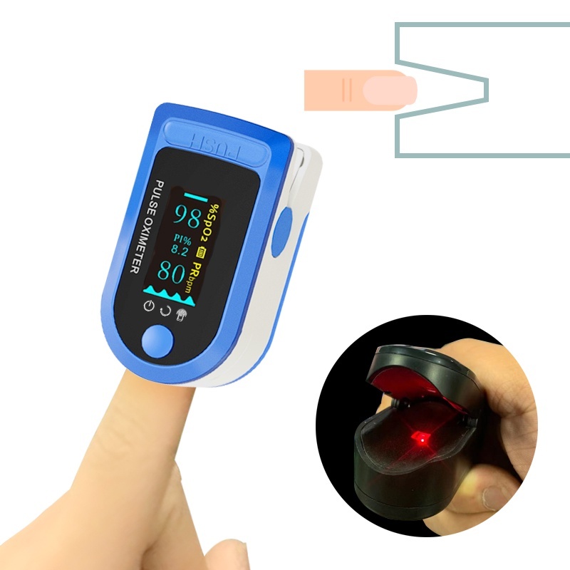 Pulse Fingertip AD 805C Oximeter OLED Display Blood Oxygen Monitor SPO2 ...
