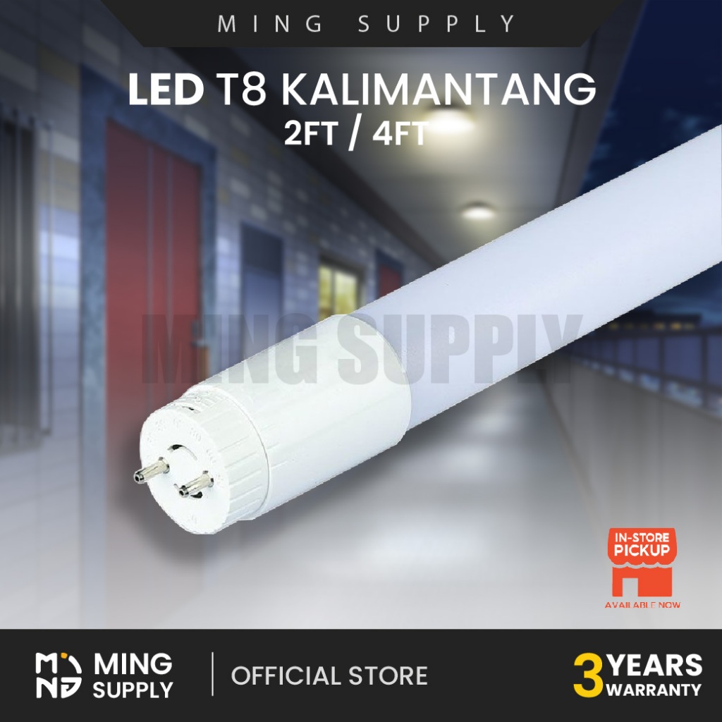 LED T8 Lampu Kalimantang Casing Fitting Box Bundle 2ft 4ft Tube Single ...