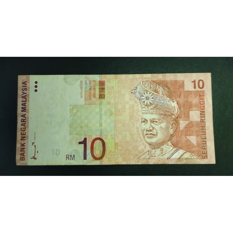 old notes Malaysia 🇲🇾 8th series Rm10 (Last Prefix AV) EF | Shopee Malaysia