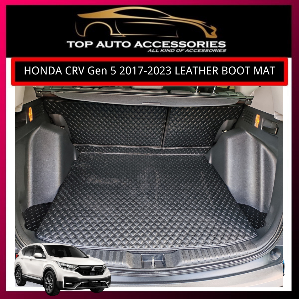 HONDA CRV 2017-2023 Gen 5 & GEN 6 2024 PU LEATHER BOOT MAT REAR BOOT ...