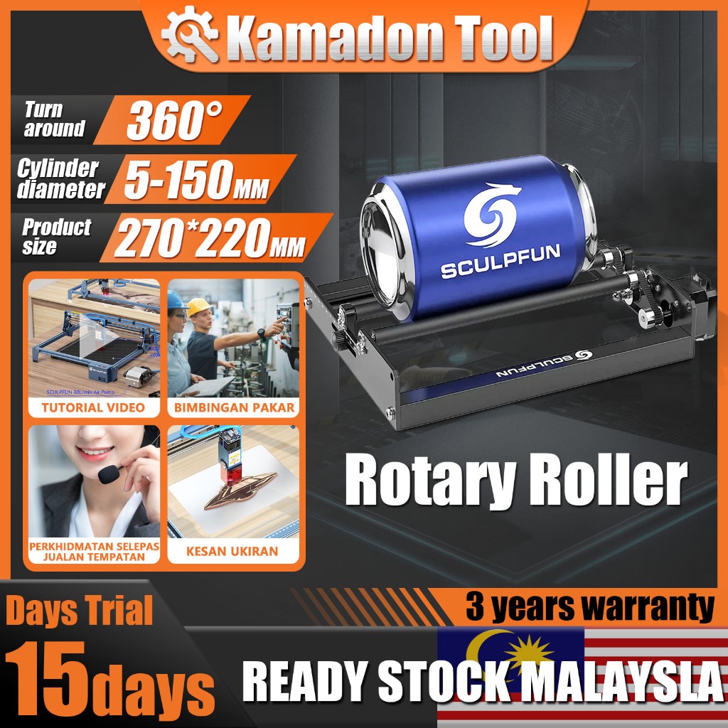 Laser engraving machine laser rotating roller Y-axis roller 360-degree ...
