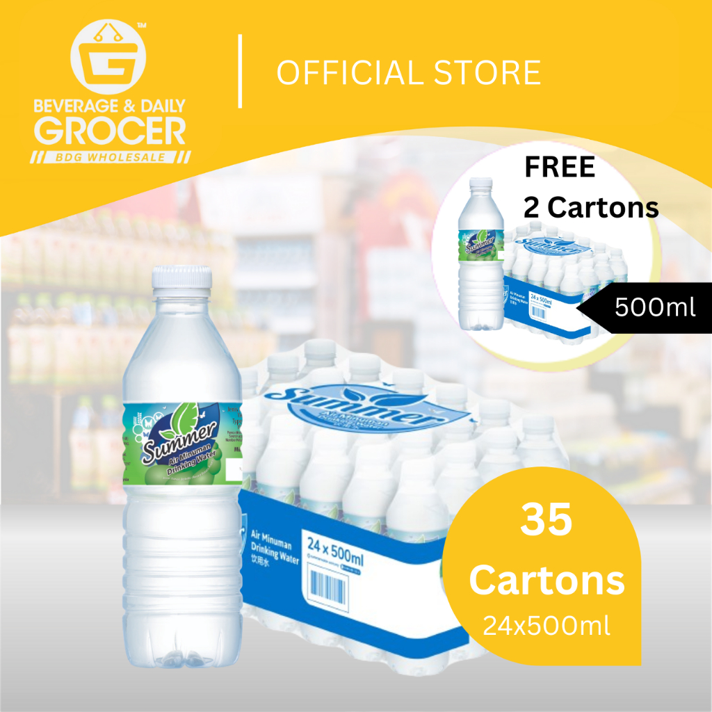 Summer Drinking Water 24 x 500 ml (Bulk Buys) | Shopee Malaysia