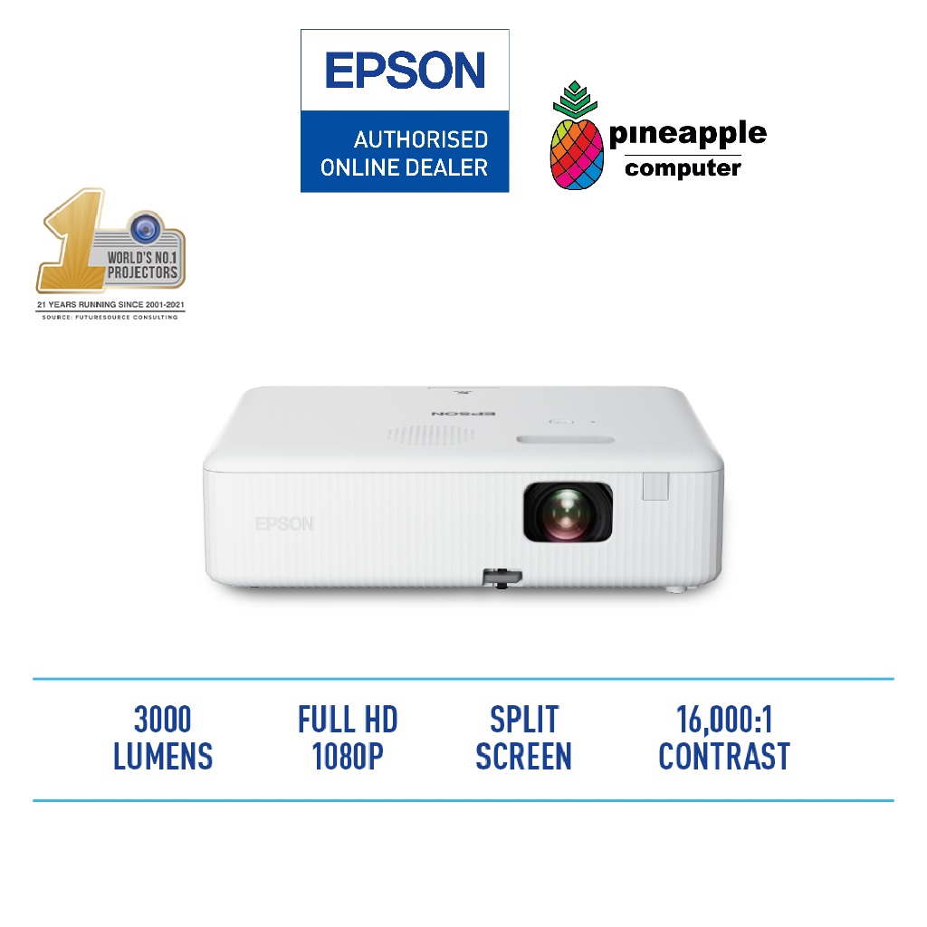 Epson CO-FH01 Full HD 3LCD Projector Portable and Compact 3000 lumens ...