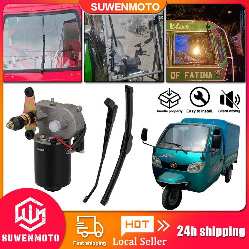 1 Set 30W UTV Electric Windshield Wiper Motor Kit Assembly for Polaris ...