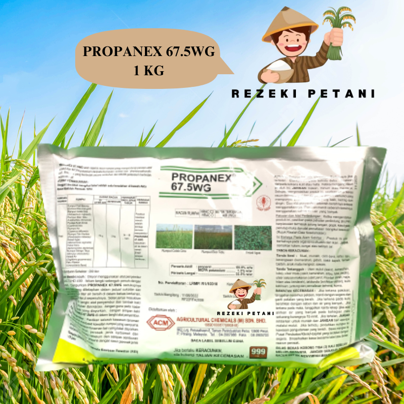 [ORIGINAL] 1KG PROPANEX 67.5WG ACM propanil MCPA potassium Racun Rumput ...